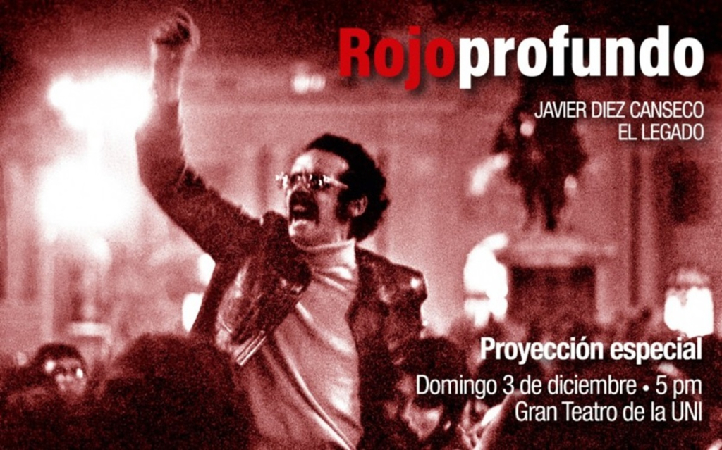 Rojo profundo, Javier Diez Canseco: el legado, se proyectará en el Gran Teatro de la UNI